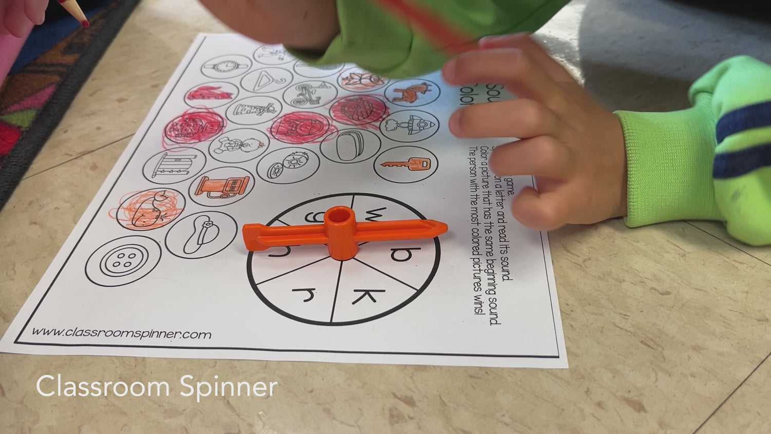 CLASSROOM SPINNER - GAMEBOARD SPINNNER FOR WORKSHEETS – ClassroomSpinner